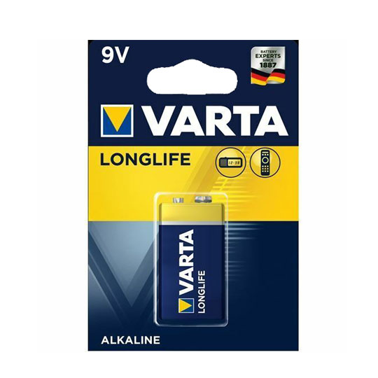 BATERIJA 9V 6LP3146 LONGLIFE ALKALNA VARTA