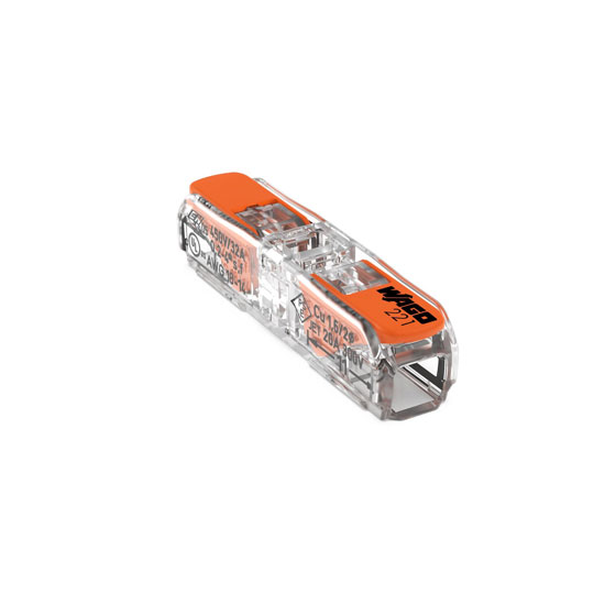 KLEMA 2X0.2-4mm SA POLUGOM PROLAZNA WAGO 221-2411