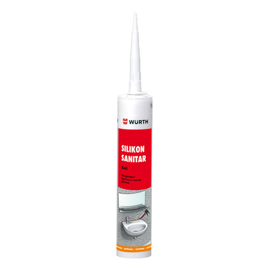 SILIKON SANITAR BASIC BELI 280ml WURTH