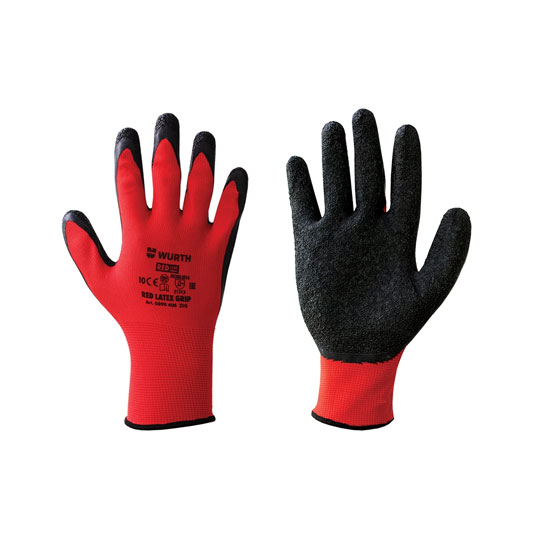 ZASTITNE RUKAVICE RED LATEX GRIP 11 0899408211