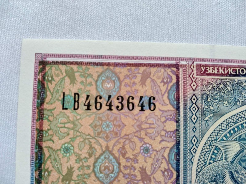 Uzbekistan 5 sum,1994 god.UNC,lep broj