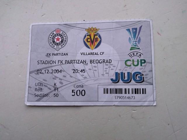 Partizan - Viljareal CUP UEFA 2004.