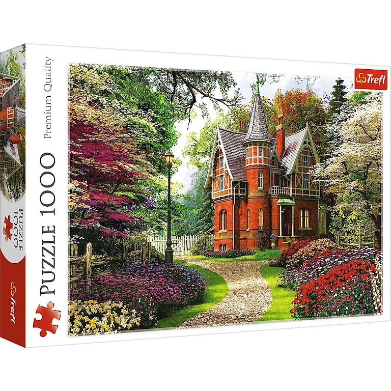 Puzzle 1000 delova-zamak i vrt
