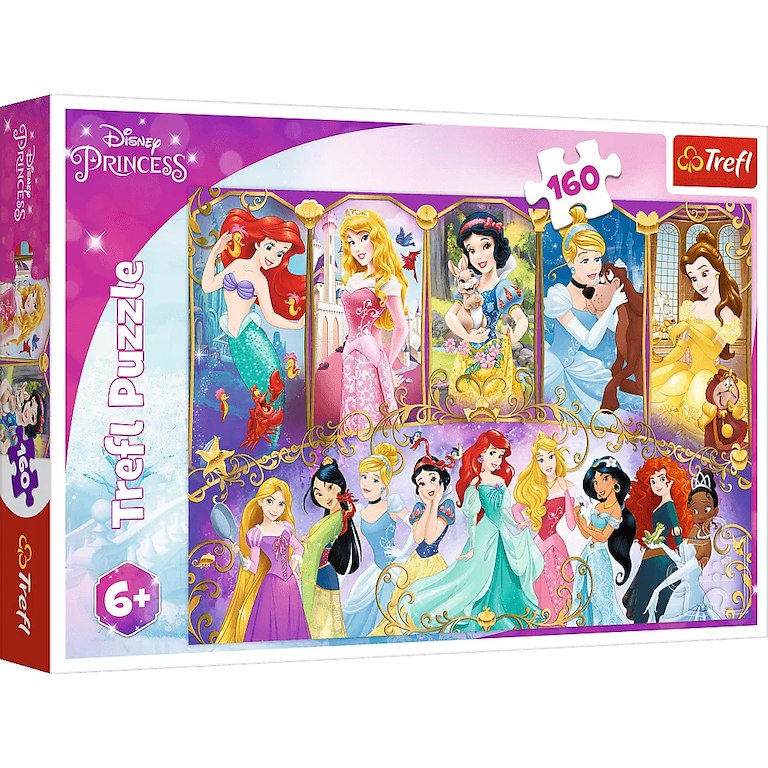 Puzzle 160 delova-Disney princeze