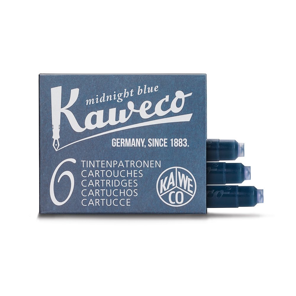 Patrone za naliv pero Kaweco Midnight Blue 1/6