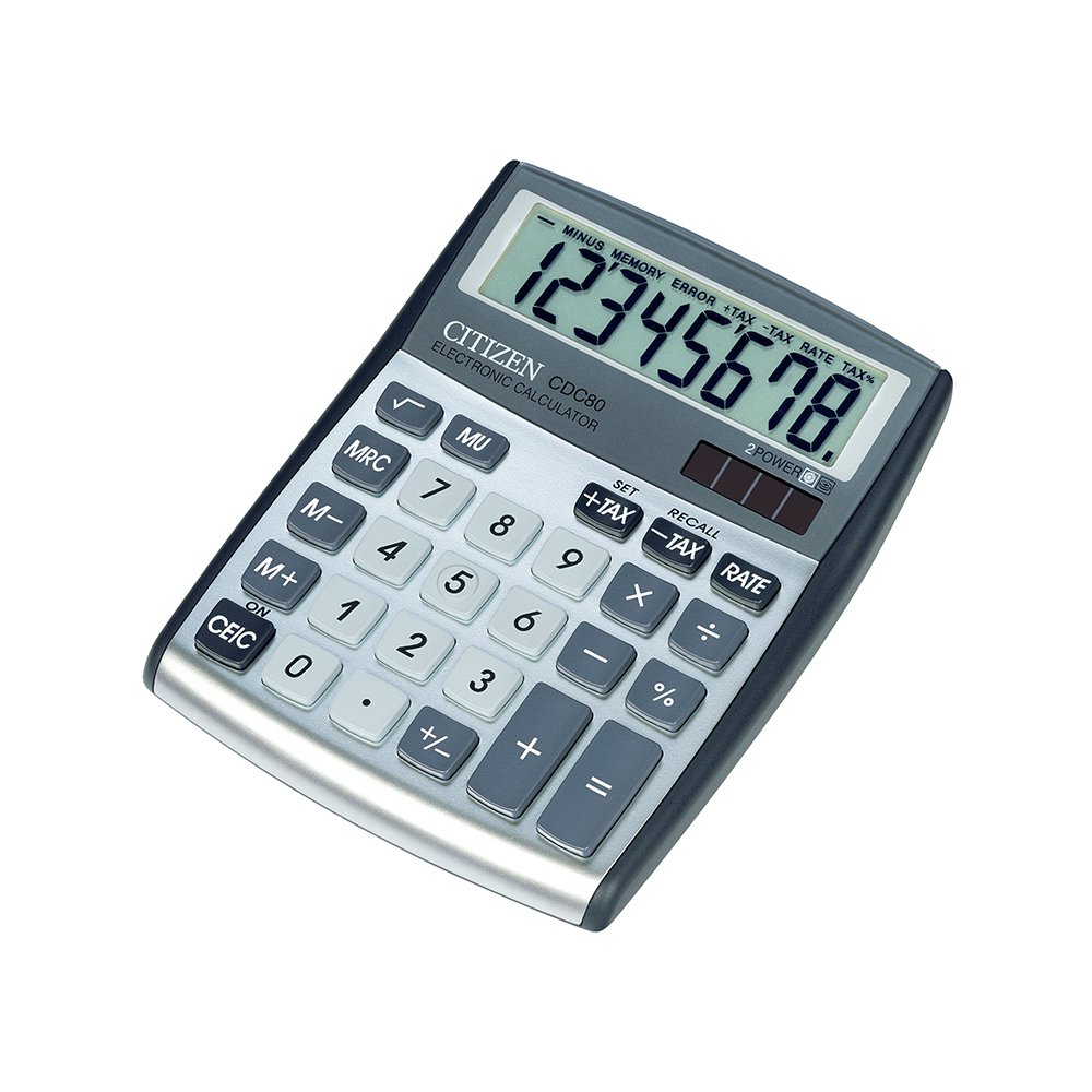 Kalkulator Citizen CDC-80 - Siva
