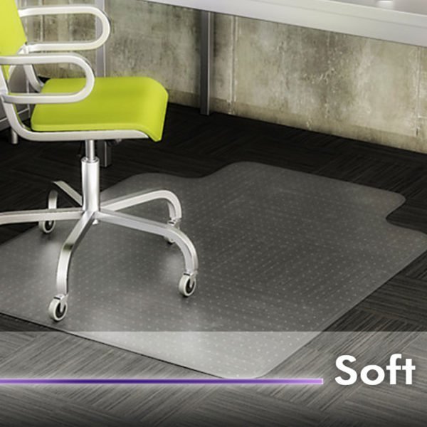 Podloga za stolicu Soft, za zaštitu tepiha,prozirna 2,9mm 135x122cm