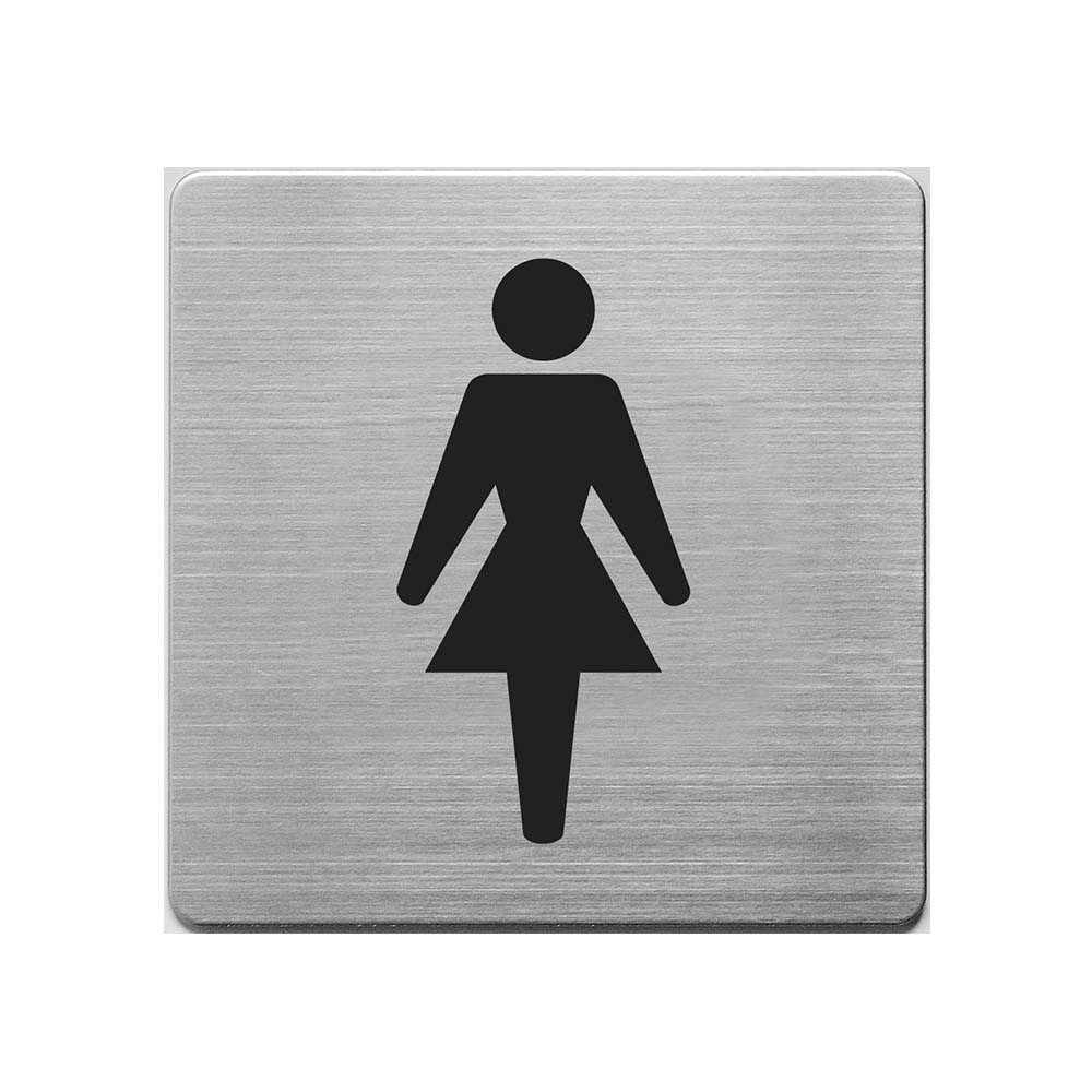 Aluminijumski piktogram Alco samolepljivi - ženski toalet