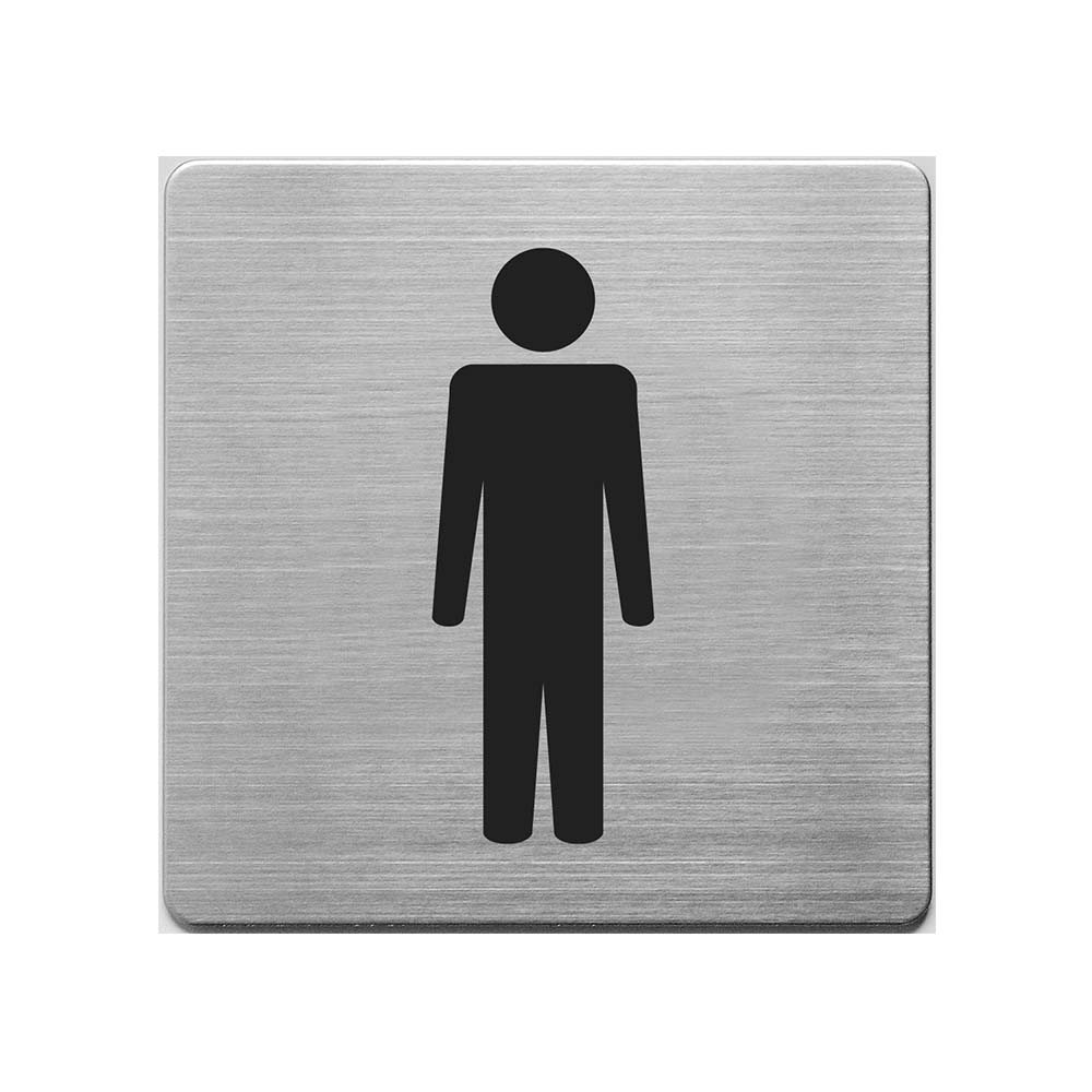 Aluminijumski piktogram Alco samolepljivi - muški toalet