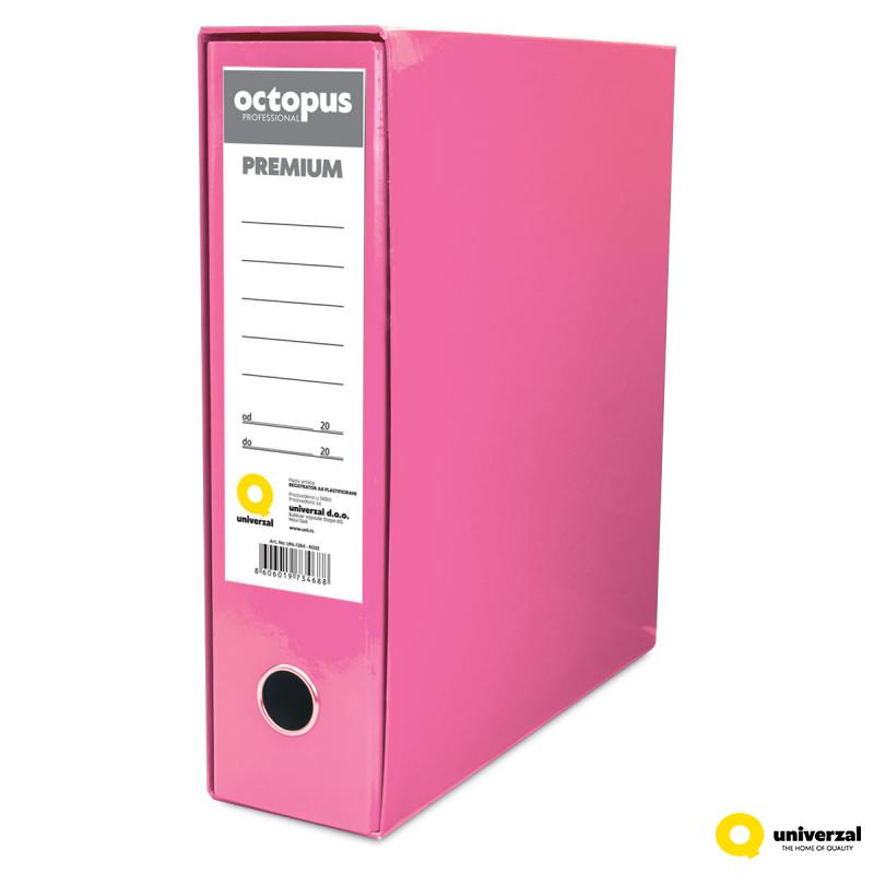 REGISTRATOR A4 PLASTIFICIRANI OCTOPUS PREMIUM PINK UNL-1284