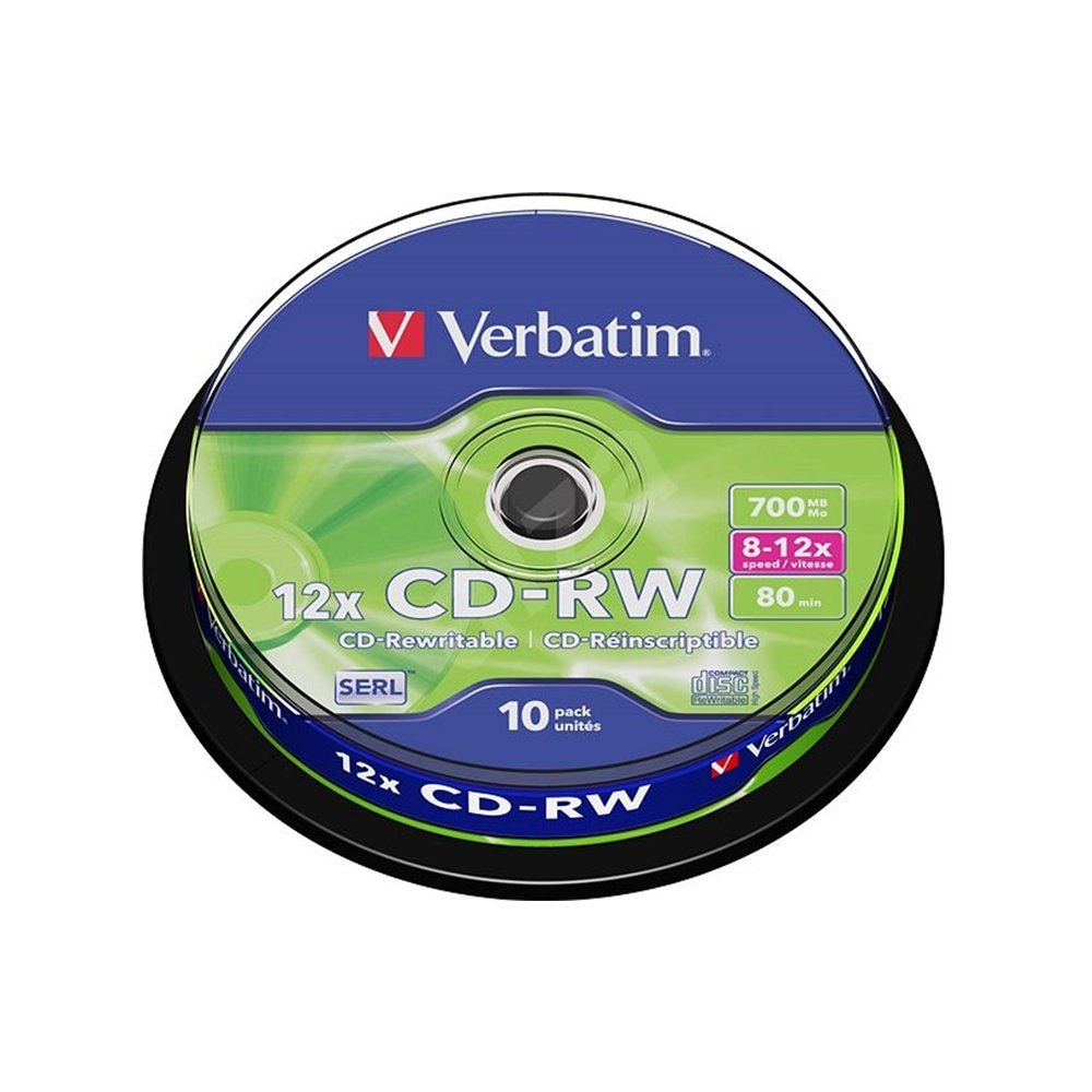 CD-RW Verbatim spindle 1/10