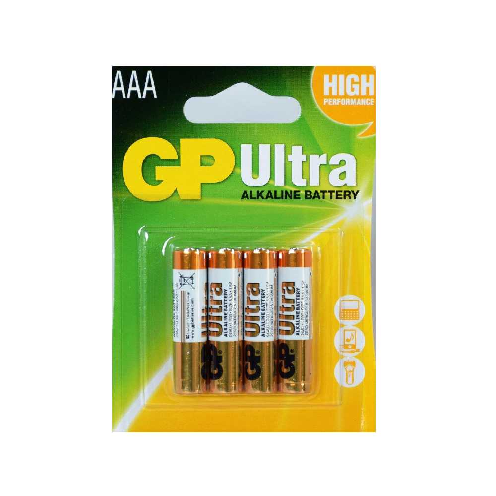 Baterija GP Ultra alkalna LR6 AA, 4 kom