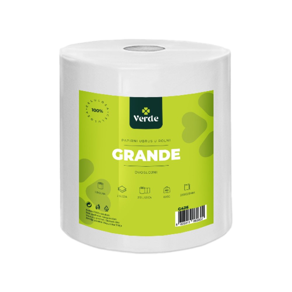 Ubrus Verde Grande, dvoslojni 600g 1/1