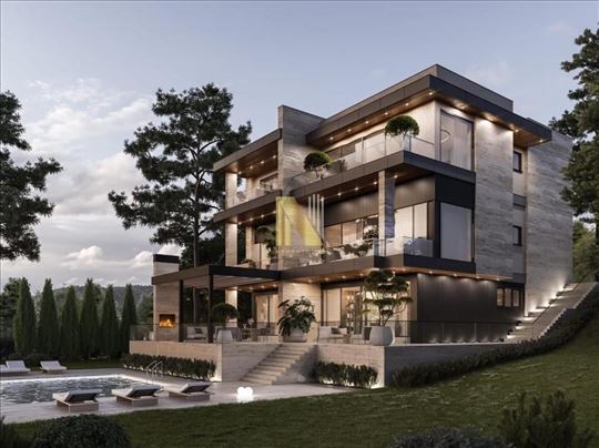 Moderno projektovana kuća u izgradnji od 651m2 - L