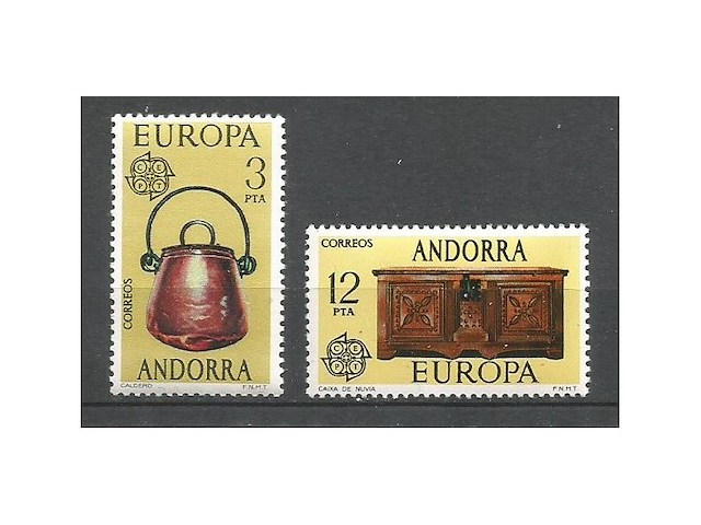 Andora 1976. EVROPA CEPT cista serija