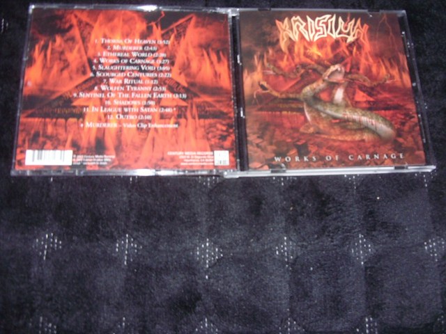 Krisiun – Works Of Carnage CD CM USA 2003. Enhanced