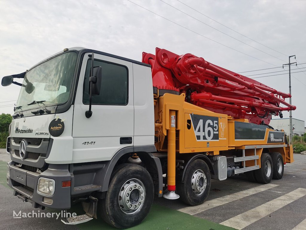 Putzmeister M46-5RZ na šasiji Mercedes-Benz Actros 4141 pumpa za beton