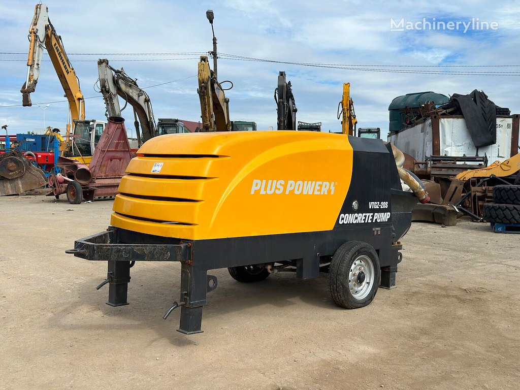 Plus Power VTGZ-20S stacionarna betonska pumpa