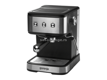 Aparat za espresso kafu Gorenje ESCM 12 MBK, 850 W, 1.5 l, Inox / Crna