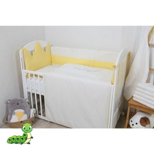 Bebi posteljina krunica sa ogradicom - žuta