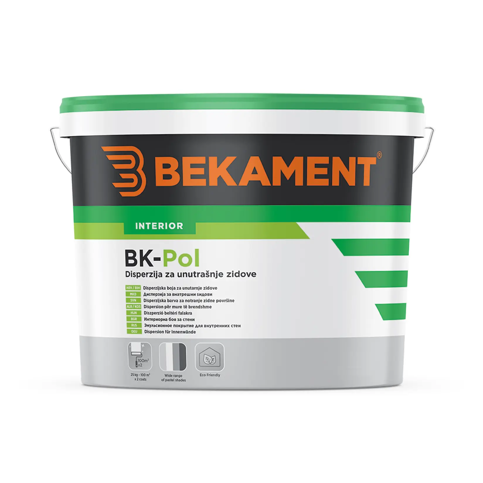 BEKAMENT BK POL Disperziona vodoperiva boja, 1l, Bela