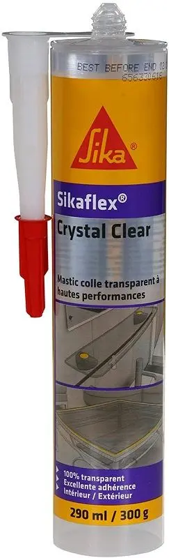 SIKA Silikon za lepljenje SikaFlex Crystal Clear, 290ml, Transparentni