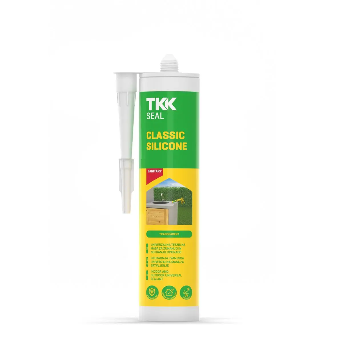 TKK Silikon sanitarni, 280ml, Smeđi