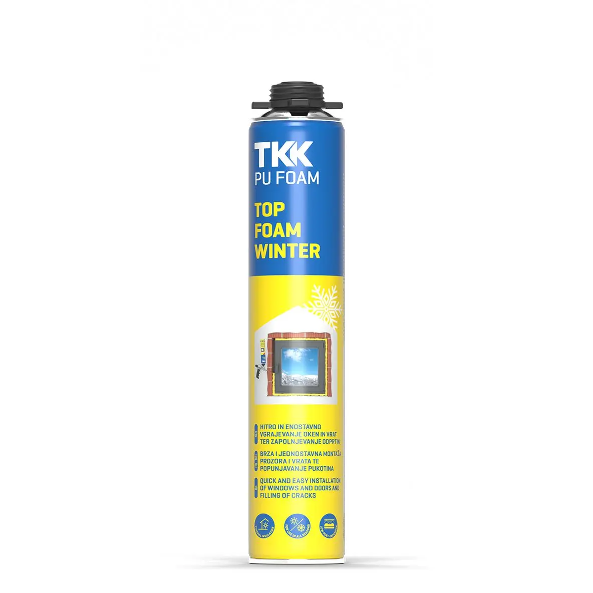 TKK Pištoljska pur pena Top Foam, Zimska, 750ml