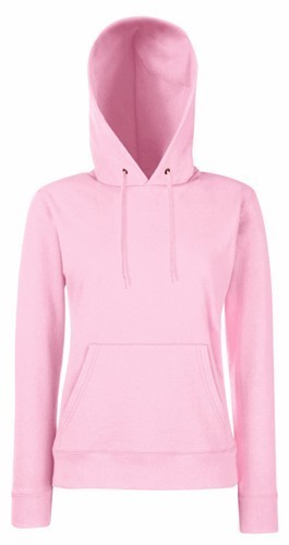 FRUIT OF THE LOOM, LADIES CLASSIC HOODED SWEAT, DUKS SA KAPULJAČOM ZA ŽENE, ROZA, M