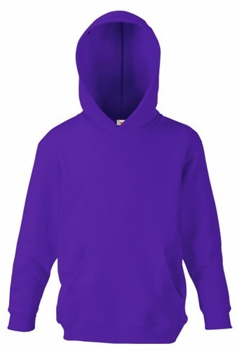 FRUIT OF THE LOOM, KIDS CLASSIC HOODED SWEAT, DUKS ZA DECU SA KAPULJAČOM,LJUBIČASTA, , 12-13