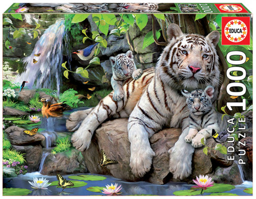 Puzzle Beli Tigar