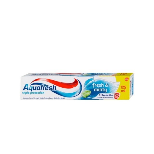 AQUAFRESH FRESH&MINTY PASTA ZA ZUBE 125 ML FAMILY SIZE
Opis
INFORMACIJE
NALOG
SERVIS
KORISNI LINKOVI