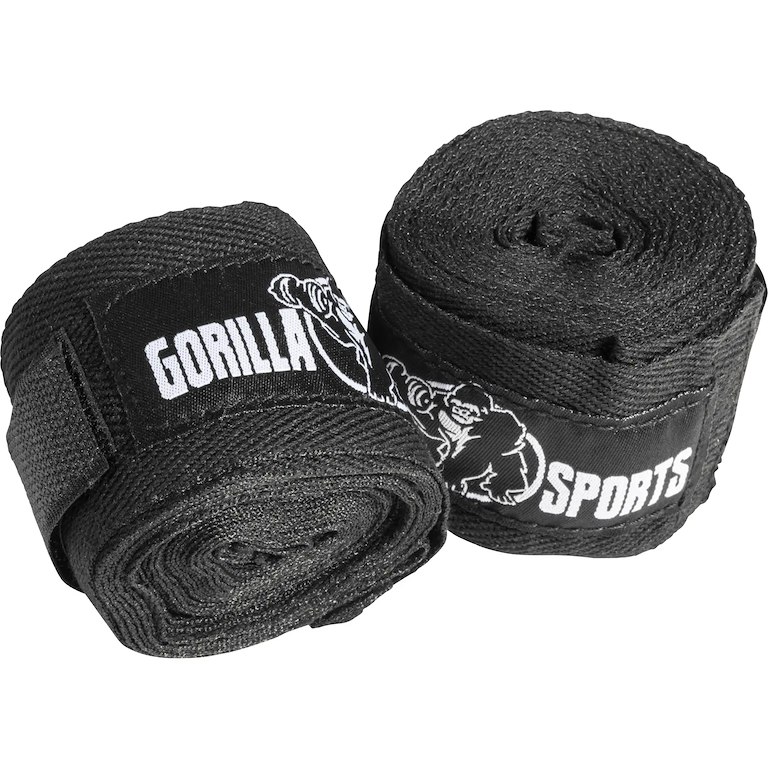 GORILLA SPORTS Bandažeri za ruke crni
Idealna zaštita za zglobove pruža potrebnu sigurnost i udobnost