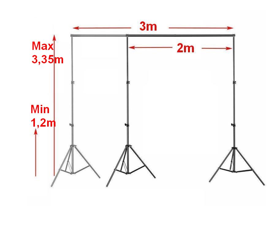 Nosač 3m x 3.35m za foto pozadine
