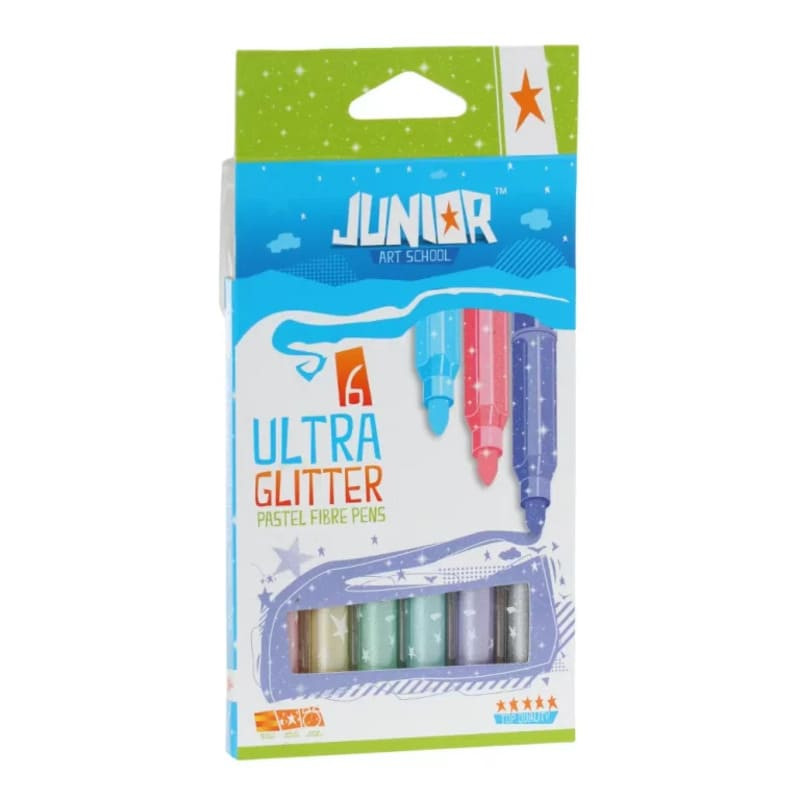 Flomasteri JUNIOR - Ultra Glitter 1-6