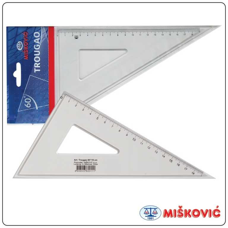 Trougao MIŠKOVIĆ - PVC 19 cm