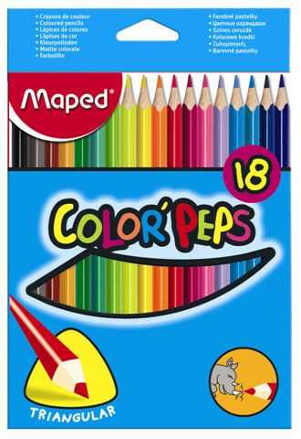 Drvene bojice MAPED - COLOR PEPS 1-18