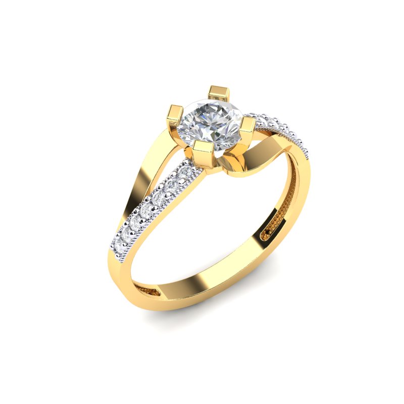 Zlatni prsten sa cirkonima Renea