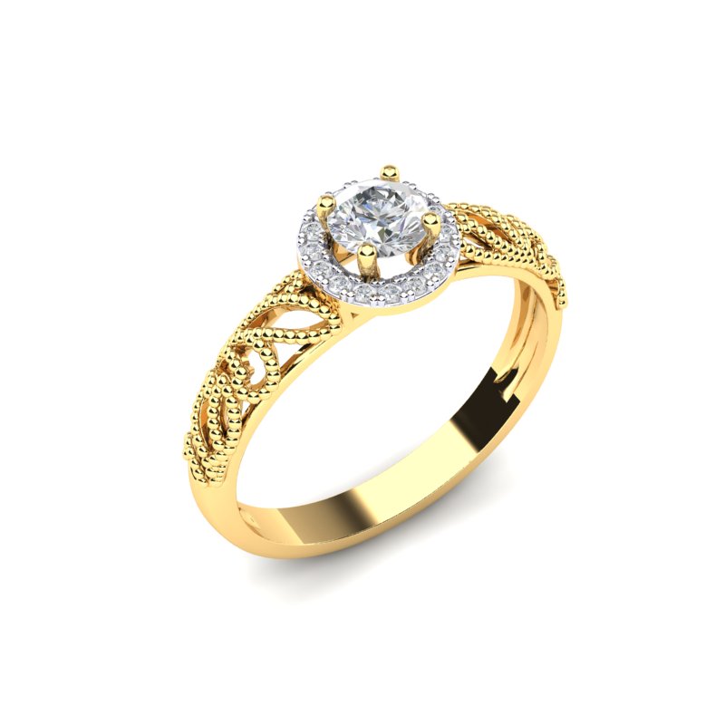 Zlatni prsten sa cirkonima Kimani
