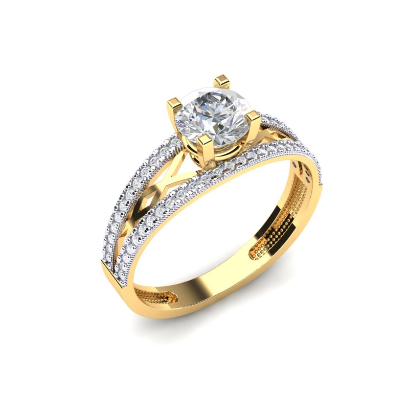 Zlatni prsten sa cirkonima Aurelie