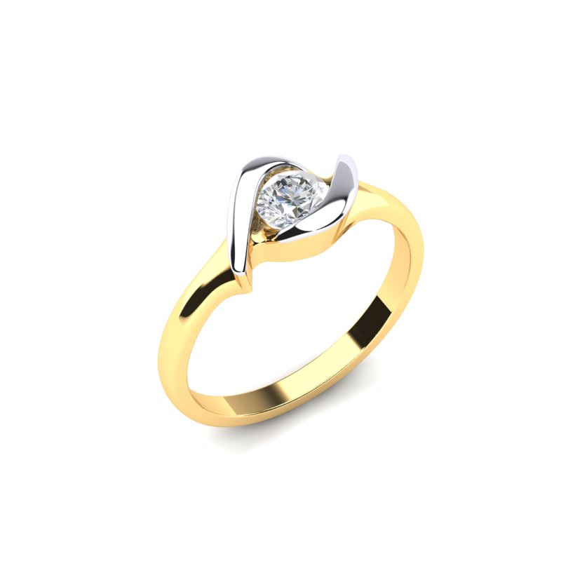 Zlatni prsten sa cirkonom Anka