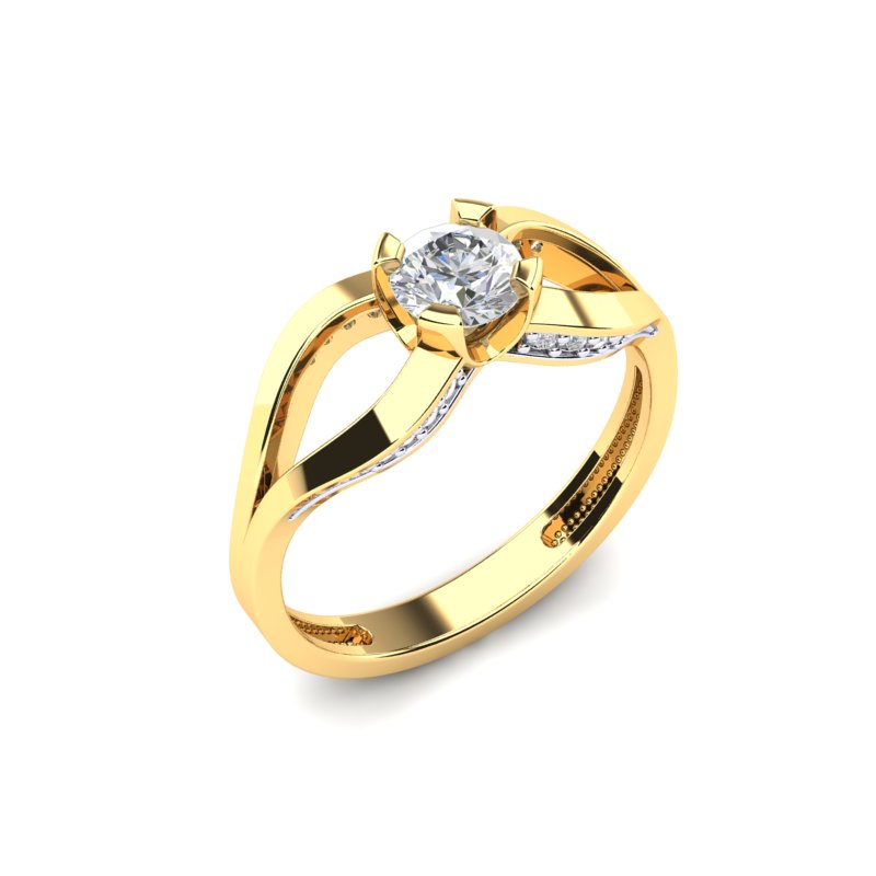 Zlatni prsten sa cirkonima Tricia