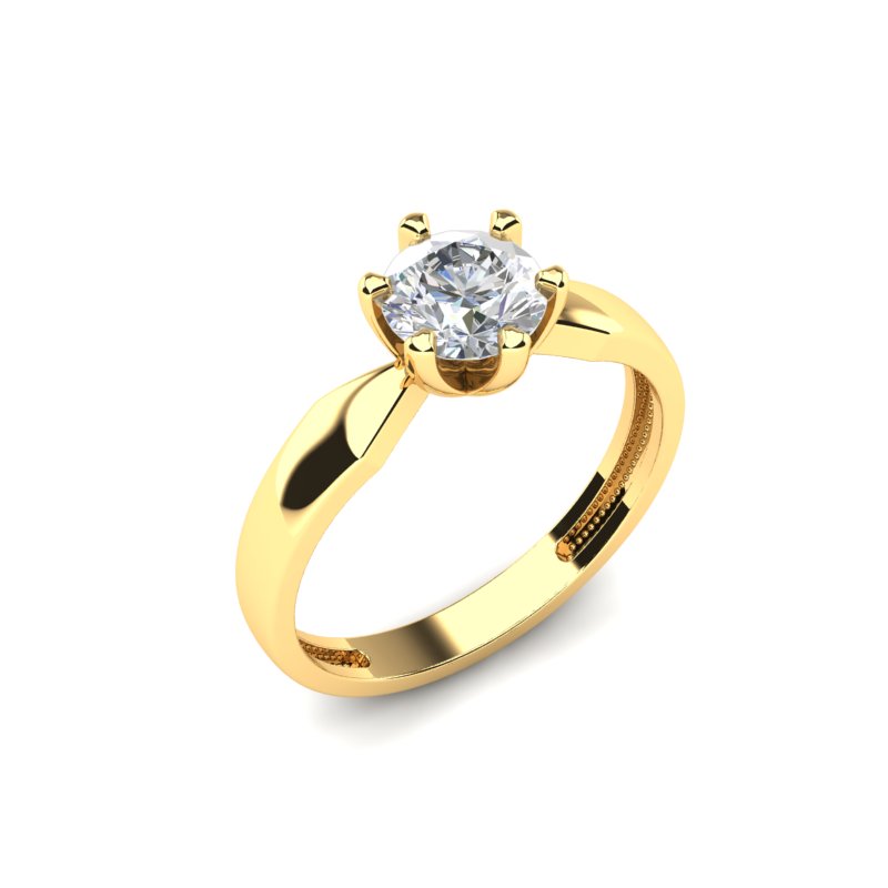Zlatni prsten sa cirkonom Laren