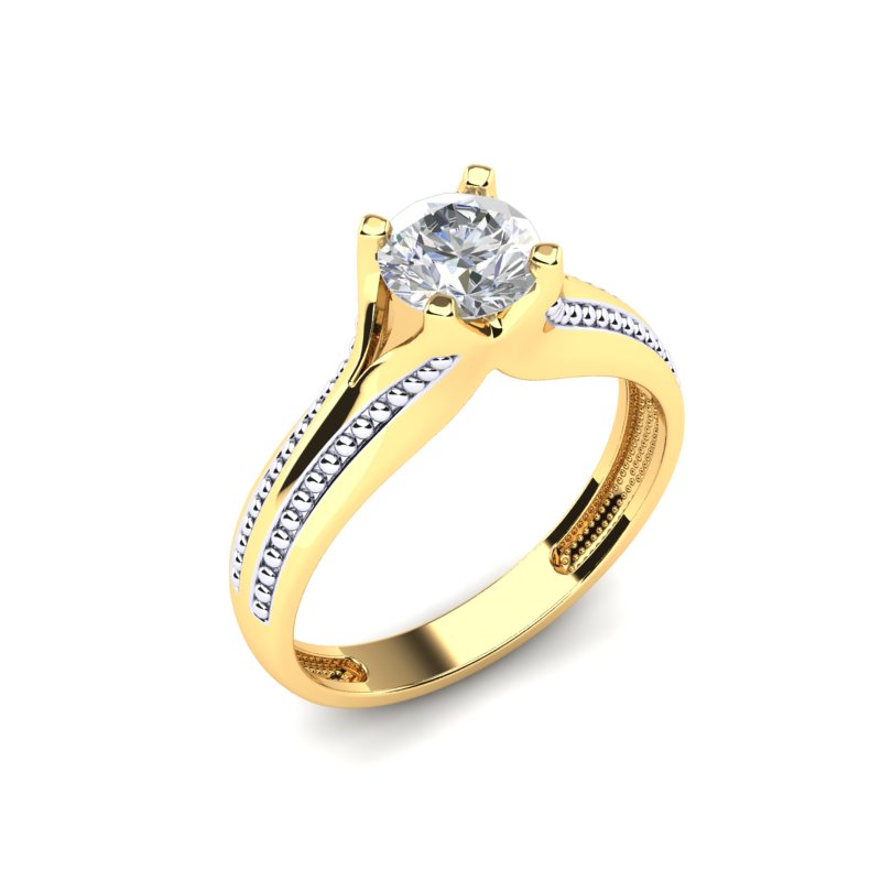 Zlatni prsten sa cirkonima Callis