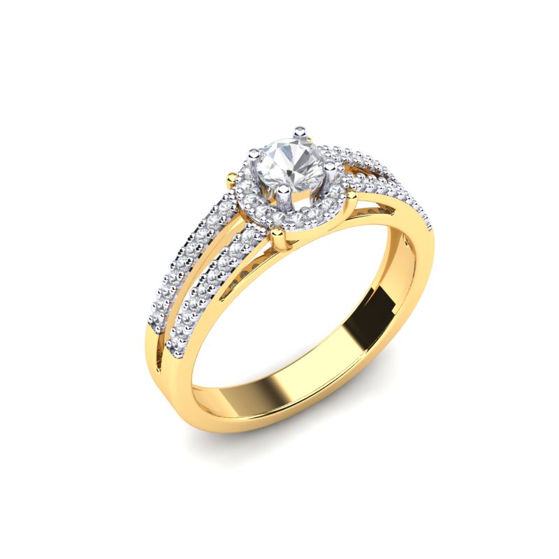 Zlatni prsten sa cirkonima Adrianna