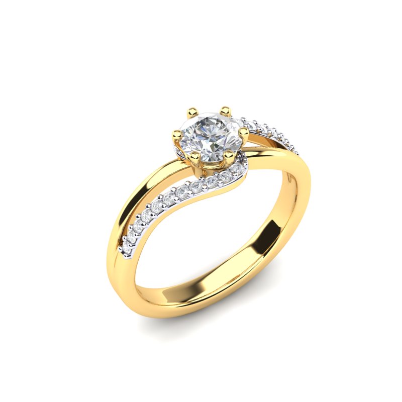 Zlatni prsten sa cirkonima Dorjana