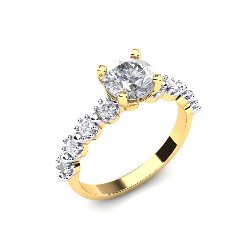 Zlatni prsten sa cirkonima Yella