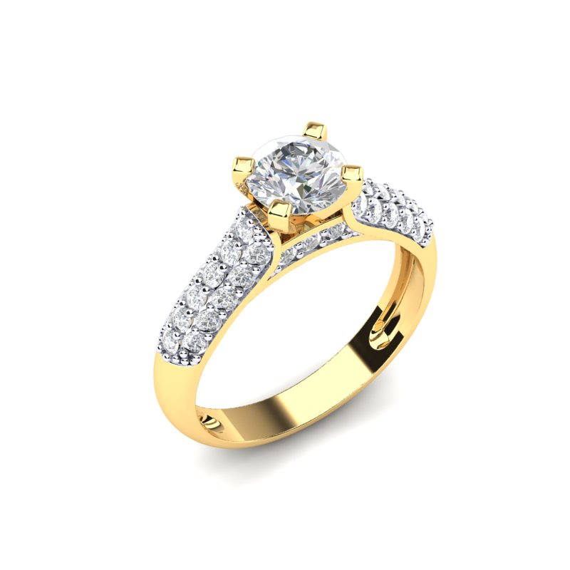 Zlatni prsten sa cirkonima Desiree