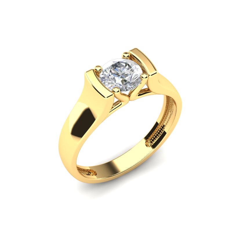 Zlatni prsten sa cirkonom Lizi