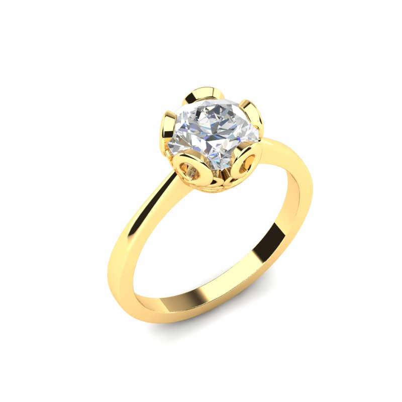 Zlatni prsten sa cirkonom Abriana